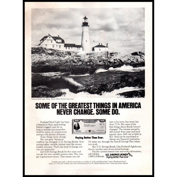 US Savings Bonds | Art | 986 Us Savings Bonds Vintage Print Ad ...